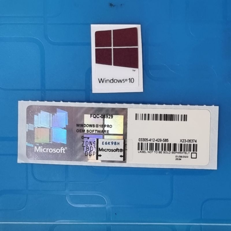 Jual sticker win 10 professional original | Shopee Indonesia