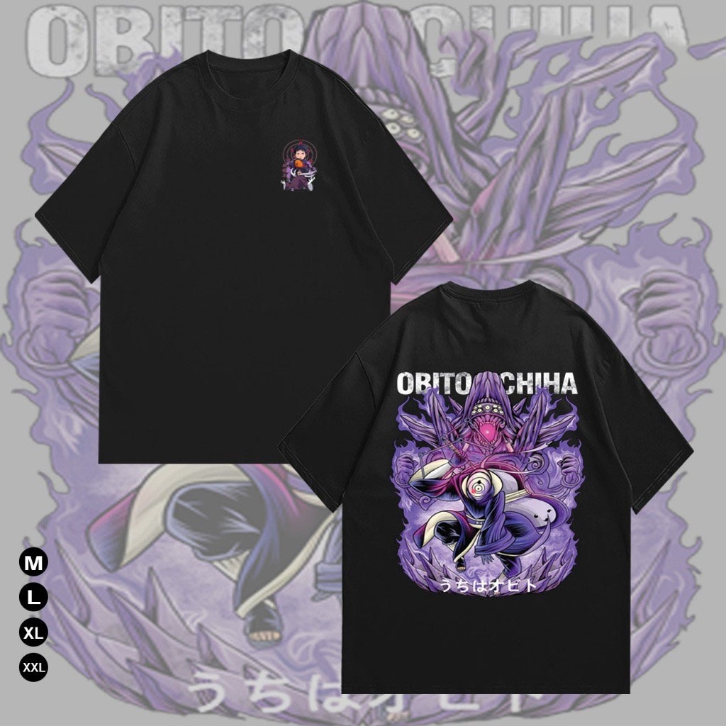 Jual Kaos Anime Naruto Obito Uchiha - kaos Distro Obito Uchiha Jubi ...
