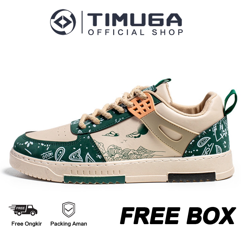 Jual TIMUGA Sepatu Sneakers Pria Fashion Kekinian Sepatu Cowok Olahraga ...