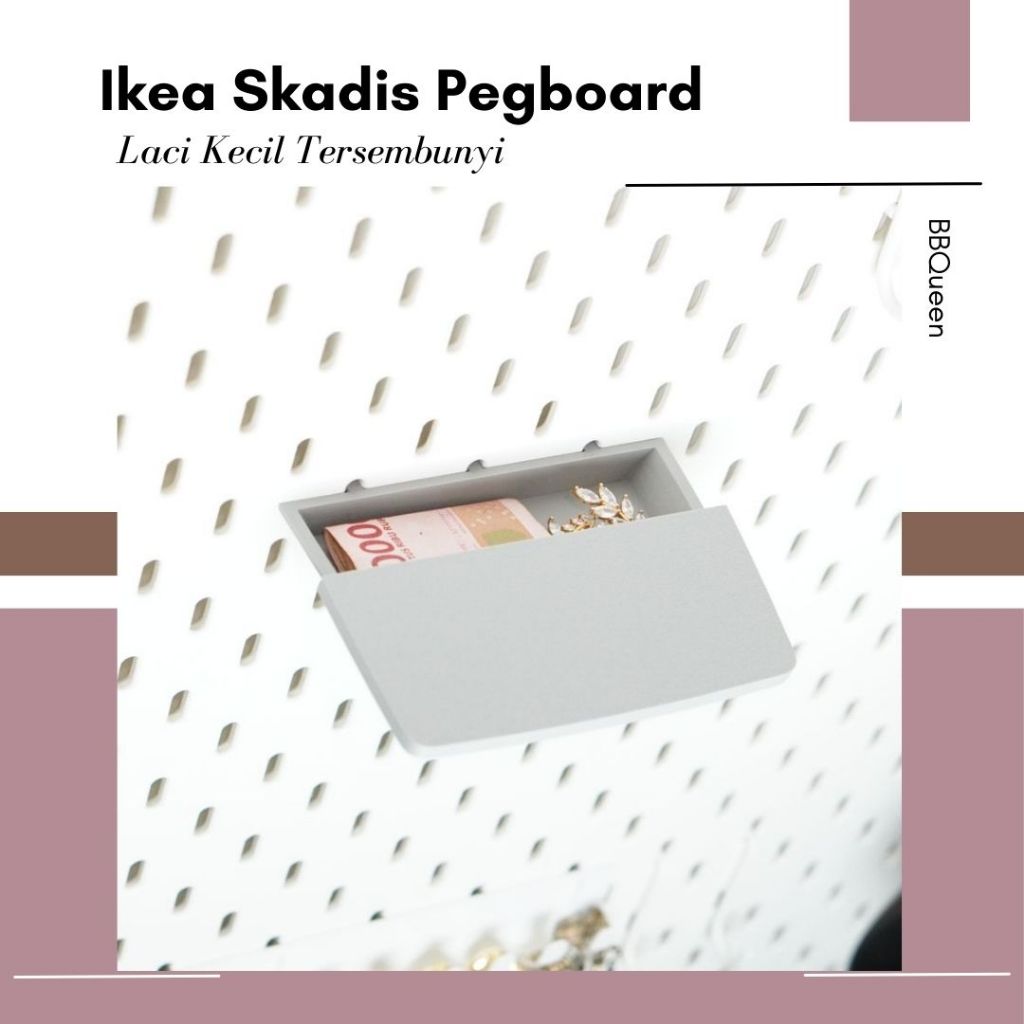 Jual Ikea Skadis Pegboard Hidden Drawer Laci Kecil Tersembunyi dan ...