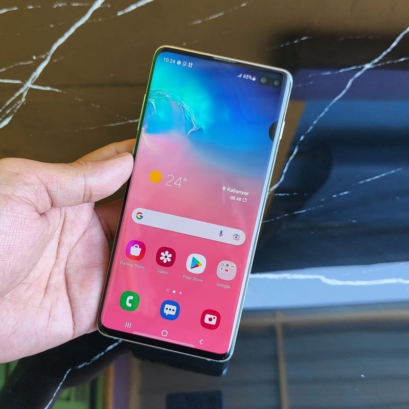 Jual Samsung s10 Plus RAM 8/128 mulus normal seken second | Shopee ...