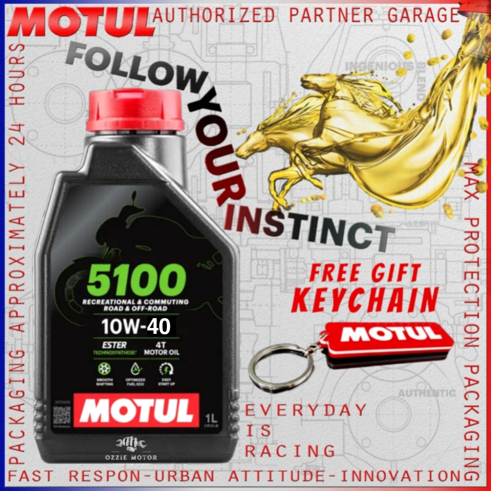 Jual MOTUL 5100 4T 10W30 / 15W50 1L / 10w40 1L OLI MOTOR Technosynthese ...