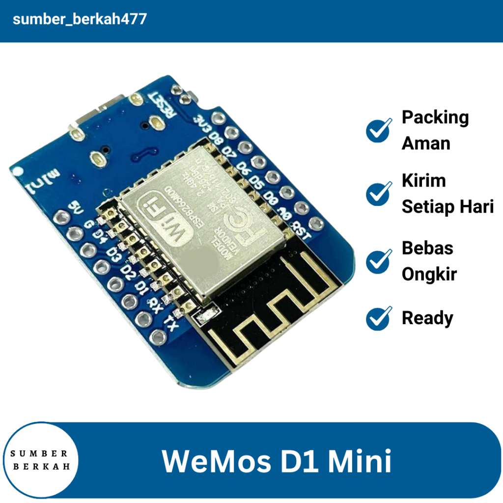 Jual WeMos D1 Mini WiFi UNO ESP8266 NodeMCU Lua | Shopee Indonesia