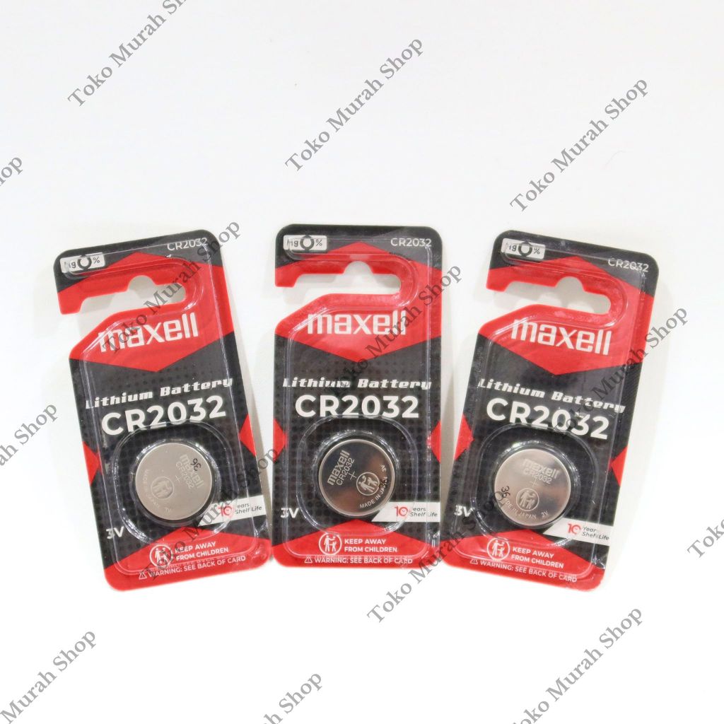Jual Original 100% Maxell CR2016 CR2025 CR2032 Baterai Batre Battery Ori Asli BATERE 1Pcs ...
