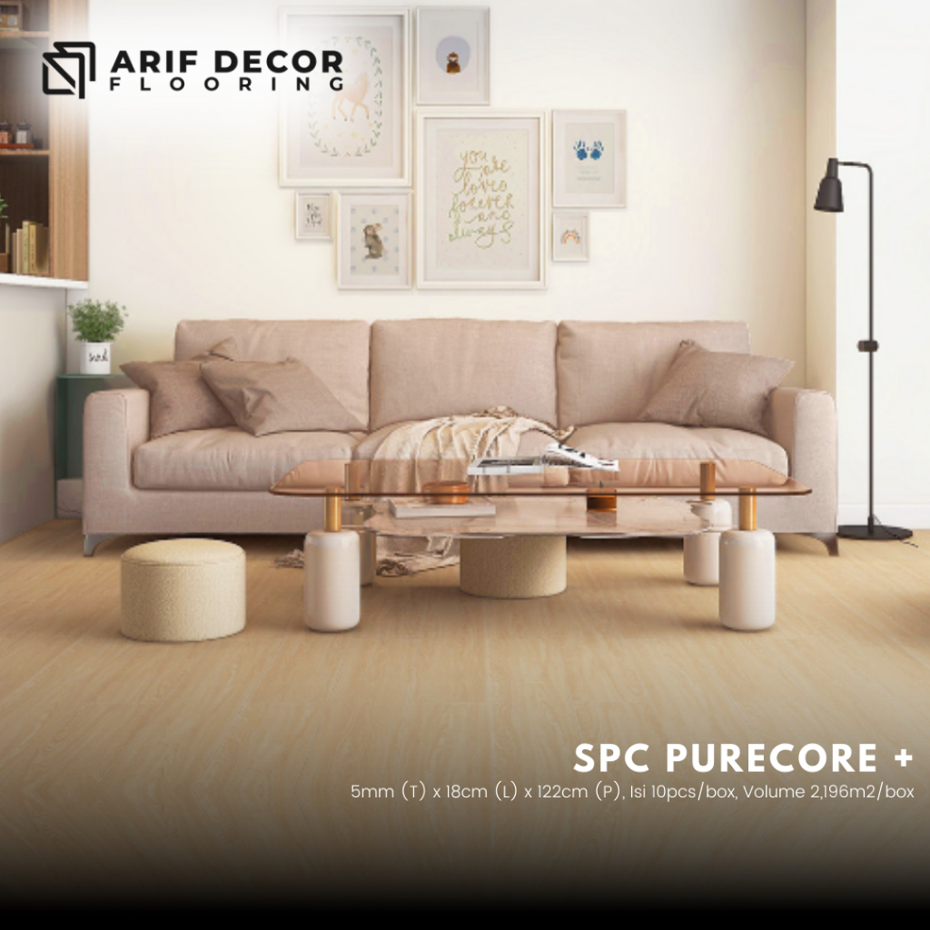 Jual SPC MARVEL PURECORE + lantai motif kayu tebal 4mm + IXPE Foam ...