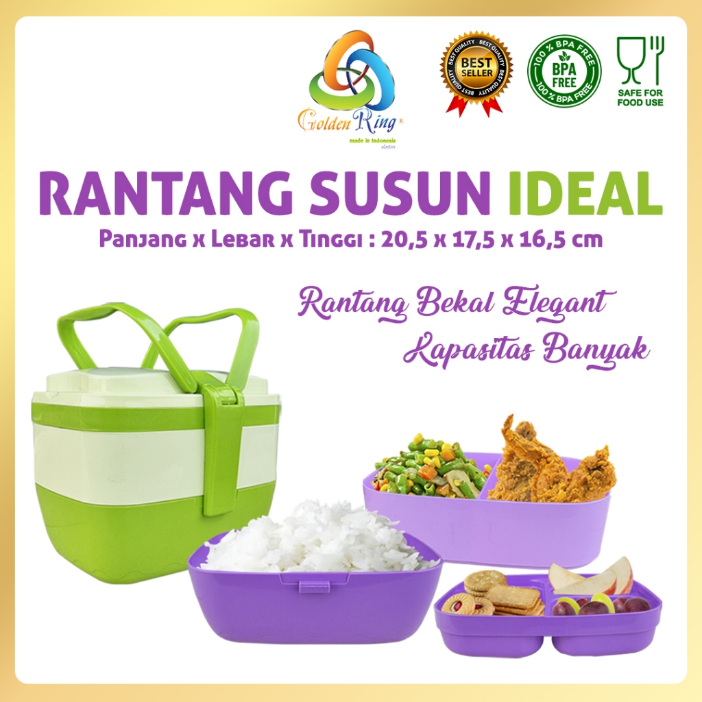 Jual Rantang Set / Rantang Cantik Minimalis / Rantang Plastik Susun ...
