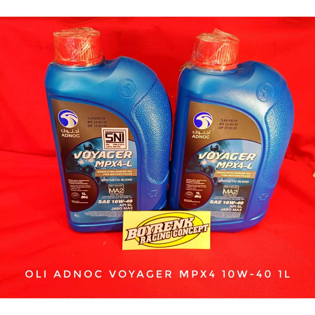 Jual ADNOC VOYAGER MPX4-L 10W40 API SL JASO MA/MA2 1 LITER | Shopee Indonesia