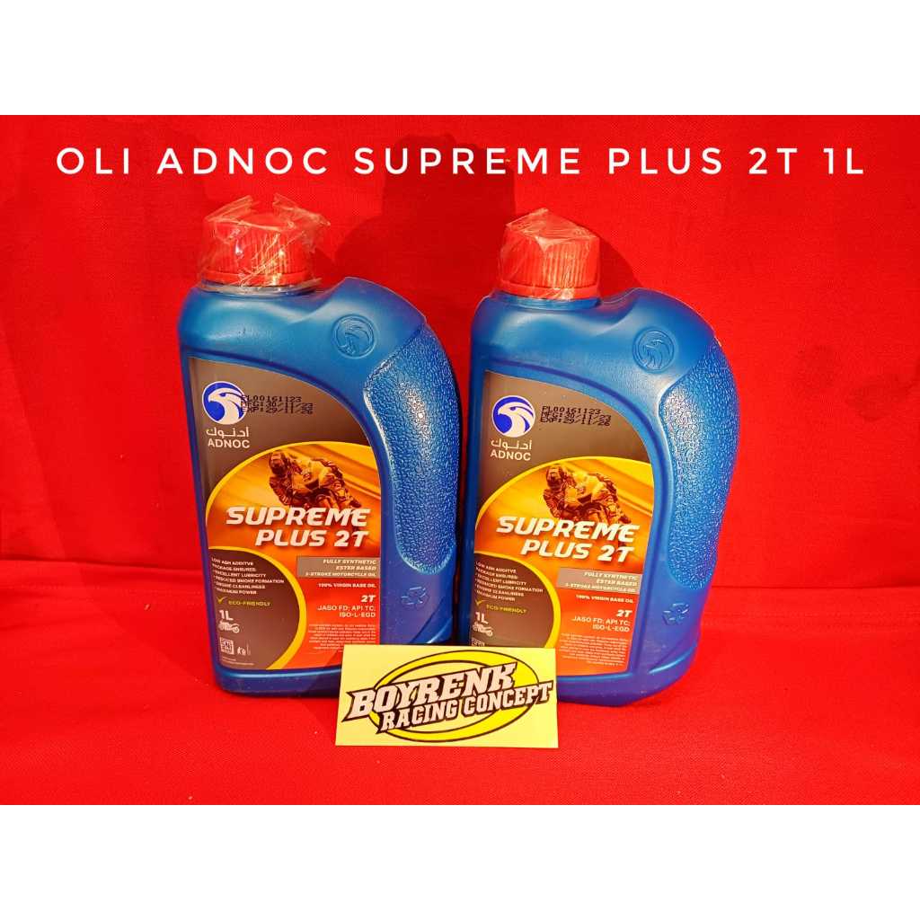 Jual OLI ADNOC OLI SAMPING MOTOR 2TAK ADNOC SUPREME PLUS ORIGINAL UNI ...