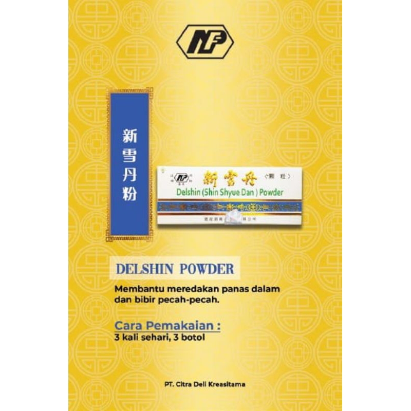 Jual DELSHIN POWDER 6'S SHIN SHYUE DAN XIN XUE DAN FEN | Shopee Indonesia
