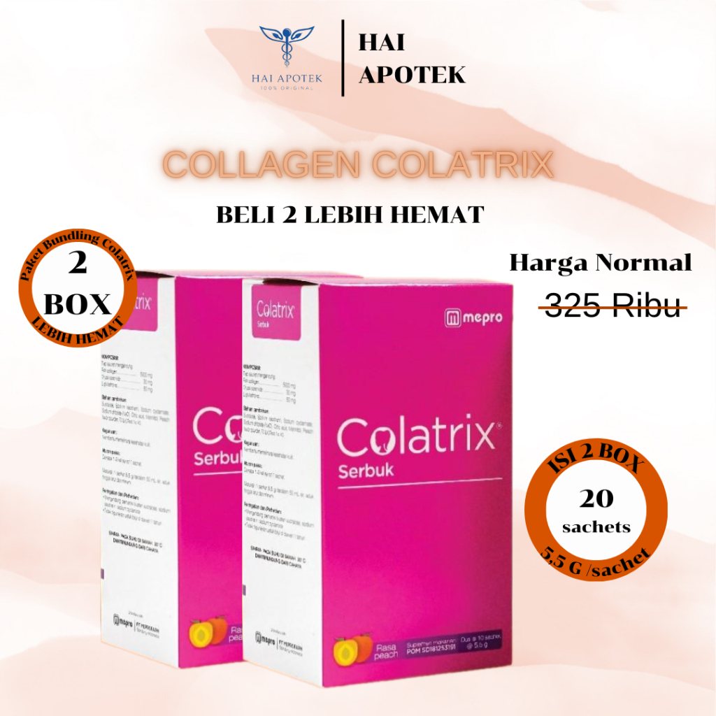 Jual Colatrix Collagen Premium 20 sachet 5000mg Fish (2 Box) | Shopee ...