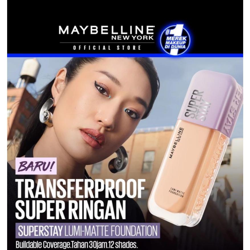 Jual MAYBELLINE SUPERSTAY 30H LUMI-MATTE FOUND SPF16 35ML (TUTUP UNGU ...