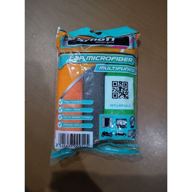 Jual SYNOTT LAP MICROFIBER ISI 3 ( WARNA RANDOM ) | Shopee Indonesia
