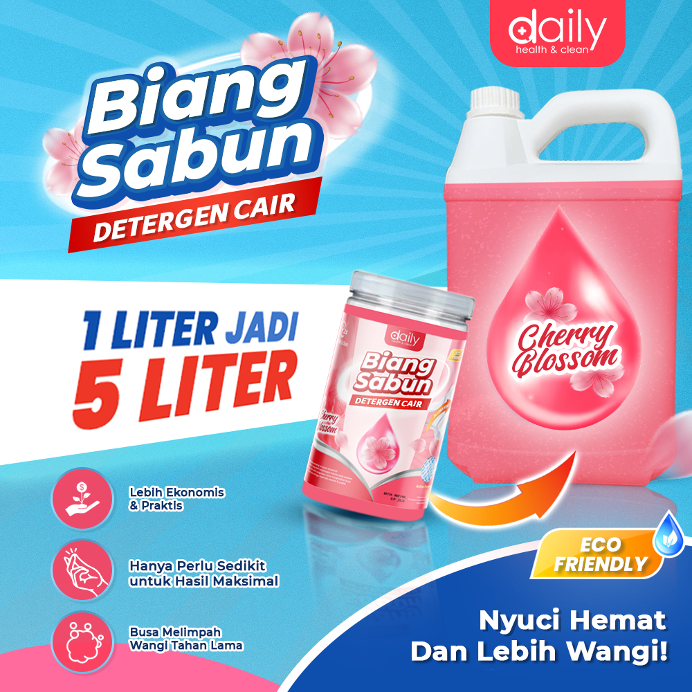 Jual Biang Detergent Cair Hasil Jadi 5 Liter Merk Daily | Shopee Indonesia