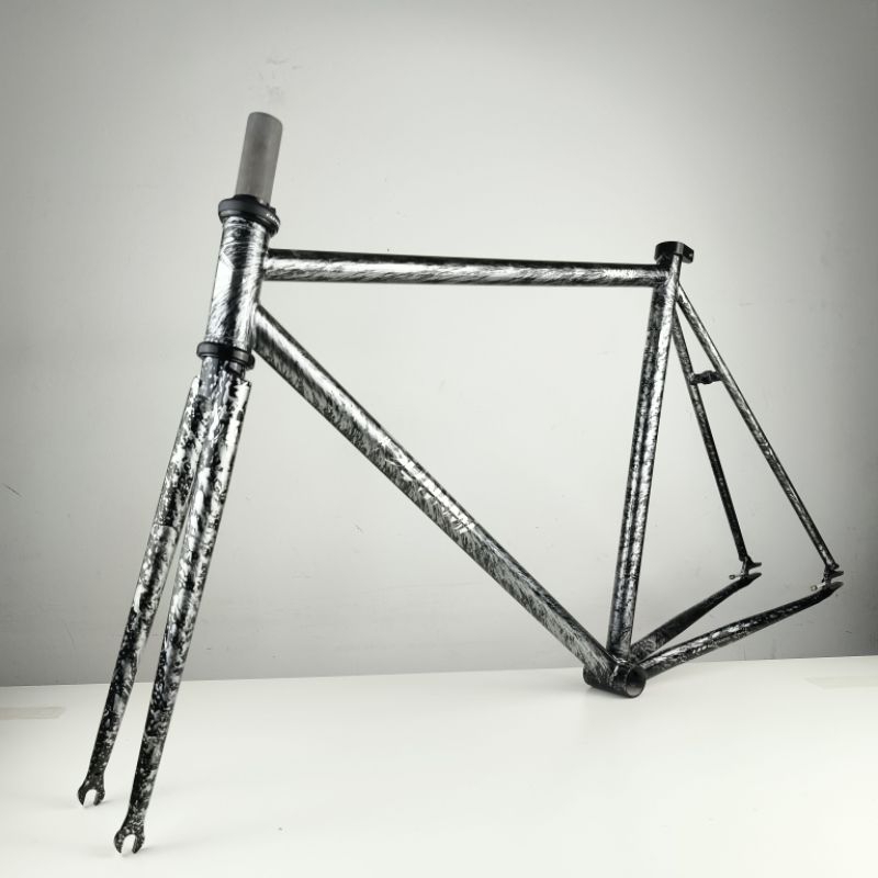 Jual Frameset Tsunami SNM 4130 Marble Silver | Shopee Indonesia