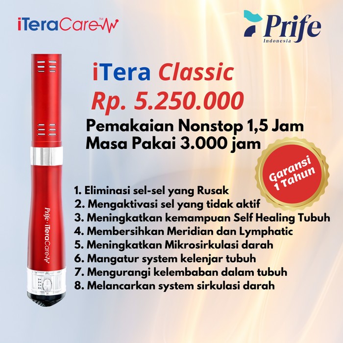 Jual ITERA CARE CLASSIC - ALAT TERAPI KESEHATAN PEMANCAR GELOMBANG ...