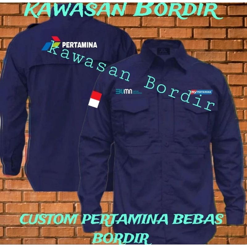 Jual Terbaru kemeja tactikal Pertamina baju tactikal Pertamina seragam ...