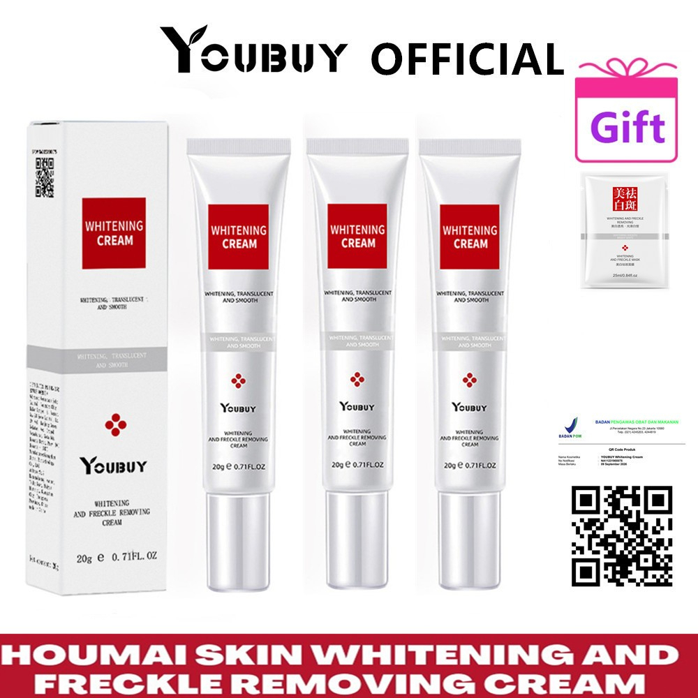 Jual YOUBUY Whitening Freckle Cream Remove Dark Spots Anti Freckle Cream Niacinamide Fade ...