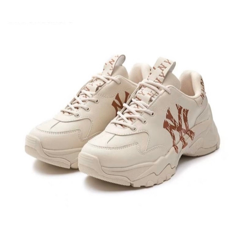Jual Sepatu New York MLB Bigball Chunky Classic Cream Beige Original ...