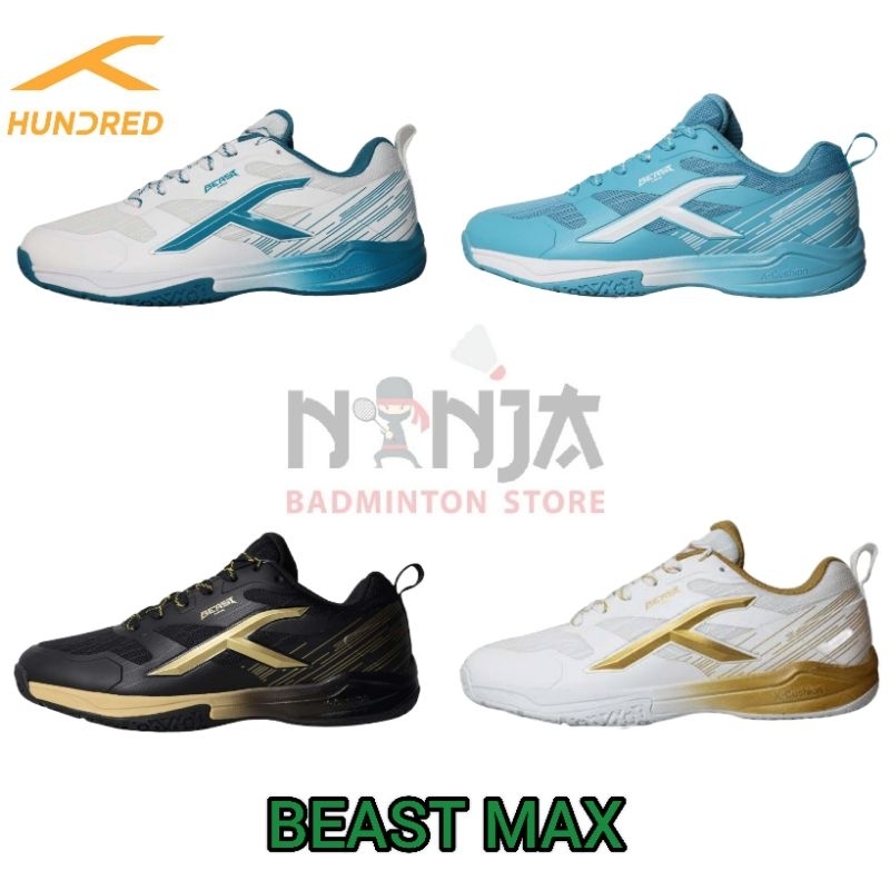 Jual Sepatu HUNDRED BEAST MAX Sepatu Badminton Original | Shopee Indonesia