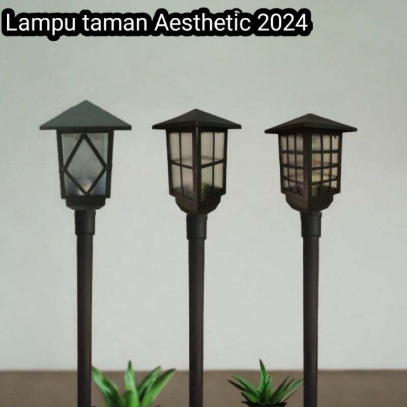 Jual lampu taman tiang besi 1 meter minimalis outdoor | Shopee Indonesia