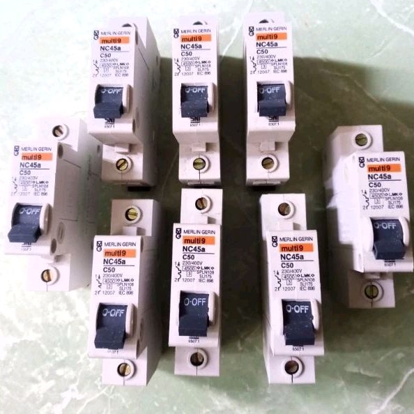 Jual MCB MERLIN GERIN 50 Amper 1 phase Multi 9 NC45A | Shopee Indonesia