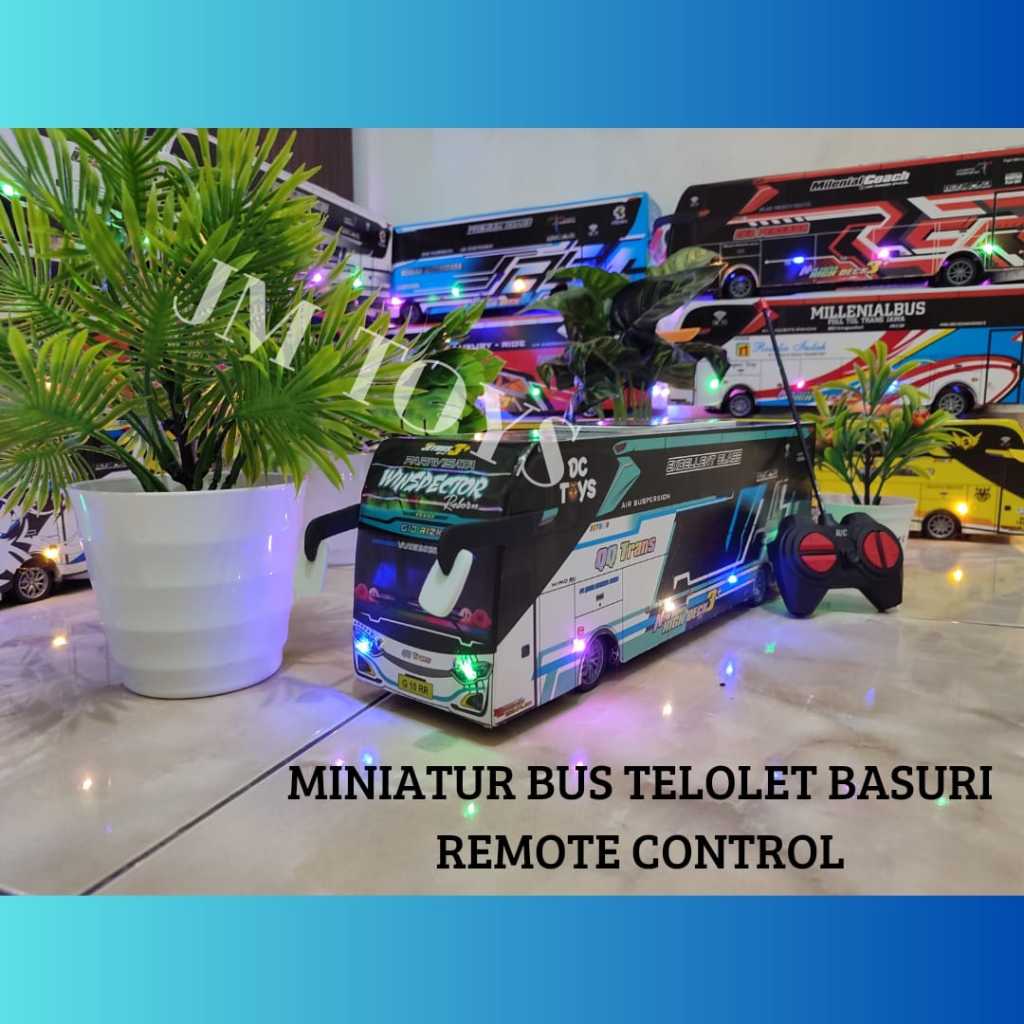 Jual MINIATUR BUS WINSPECTOR QQ TRANS TELOLET BASURI REMOT CONTROL ...