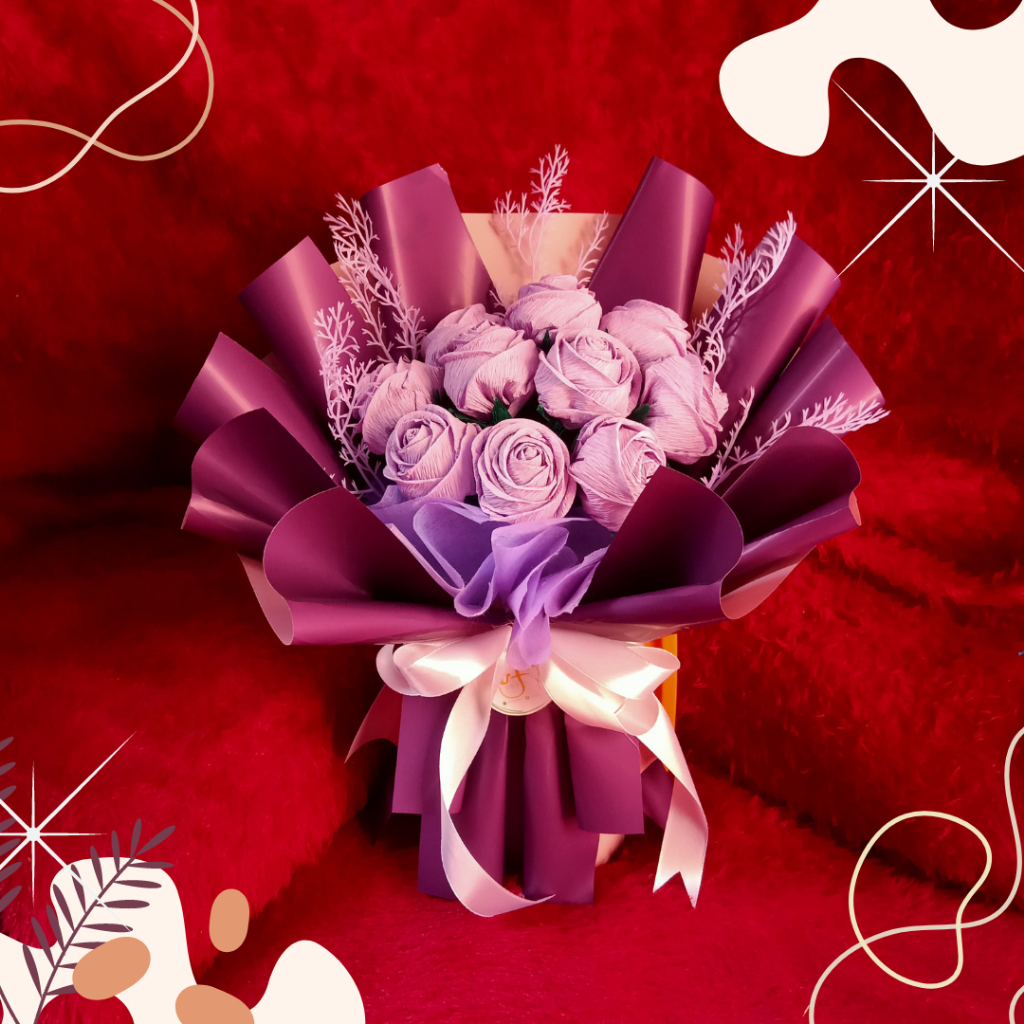 Jual Buket Bunga Palsu / Buket Bunga Mawar / Rose Bucket/ Buket Wisuda ...