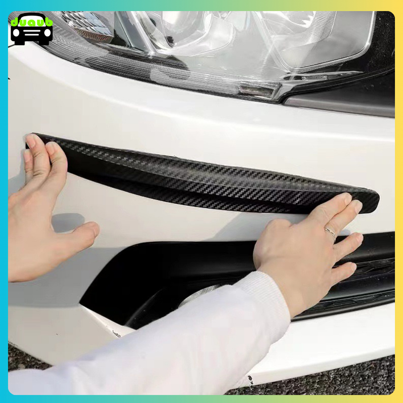 Jual 2PCS Strip Bumper Carbon Mobil Anti-Scratch Bumper Guard Mobil ...