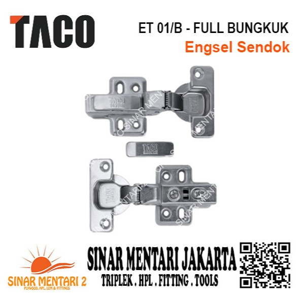 Jual TACO Engsel Sendok Slow Motion - ET 01/B SEMI BUNGKUK | Shopee ...