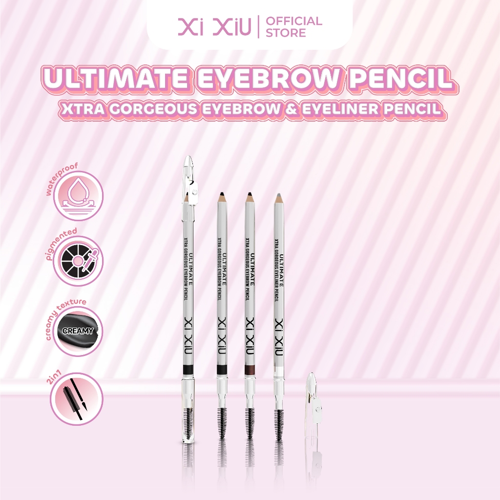 Jual Xi XiU ULTIMATE XTRA GORGEOUS EYEBROW PENCIL & EYELINER PENCIL | 2 ...