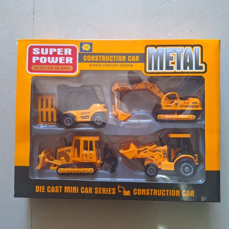 Jual MAINAN ANAK DIE CAST MINI CAR SERIES CONSTRUCTION ALAT BERAT SUPER POWER | Shopee Indonesia