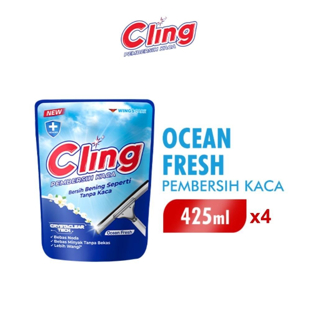 Jual Cling Pembersih Kaca Biru 4 x 425 mL | Shopee Indonesia
