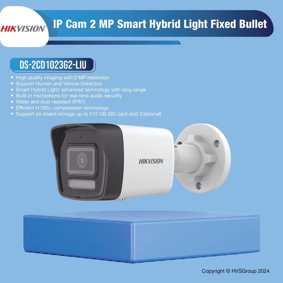 Jual HIKVISION DS-2CD1023G2-LIU CCTV IP CAMERA 2MP DUAL LIGHT BULLET AUDIO | Shopee Indonesia