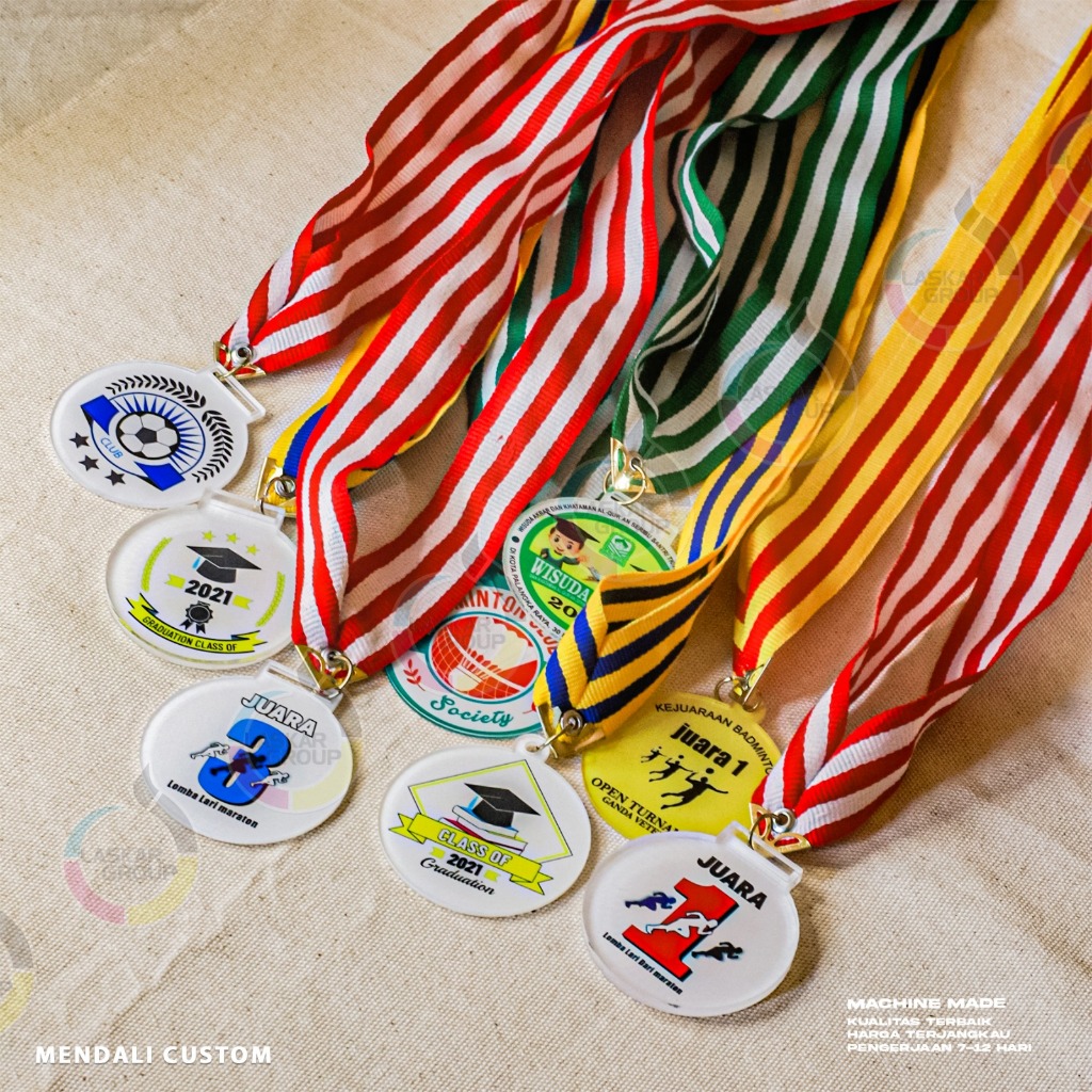 Jual Medali Custom Akrilik, Custom Tali Medali, Medali Custom, Piagam ...