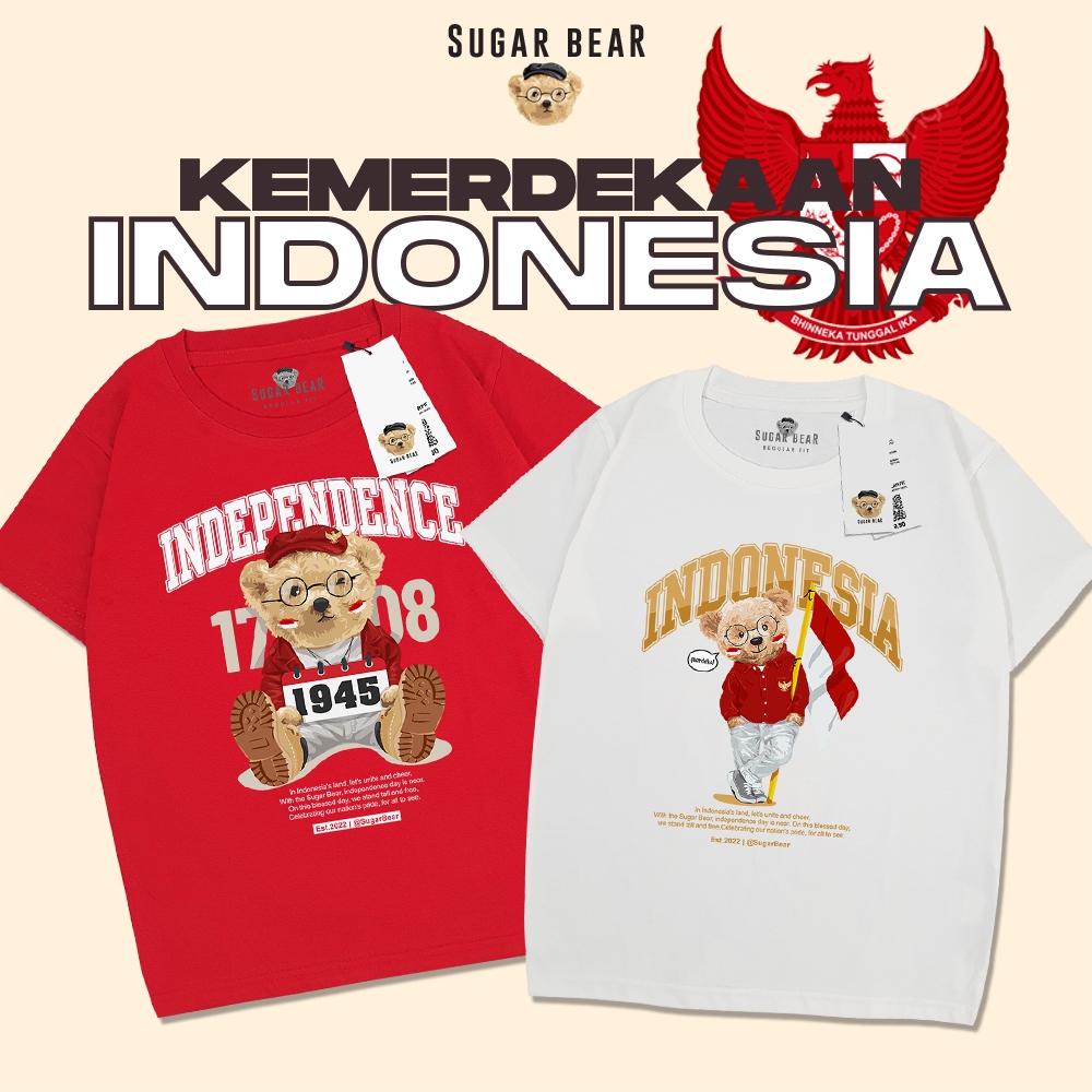 Jual SUMMER KIDS Kaos Anak Laki Laki Perempuan 1-12 Tahun Baju KEMERDEKAAN INDONESIA 17 AGUSTUS ...