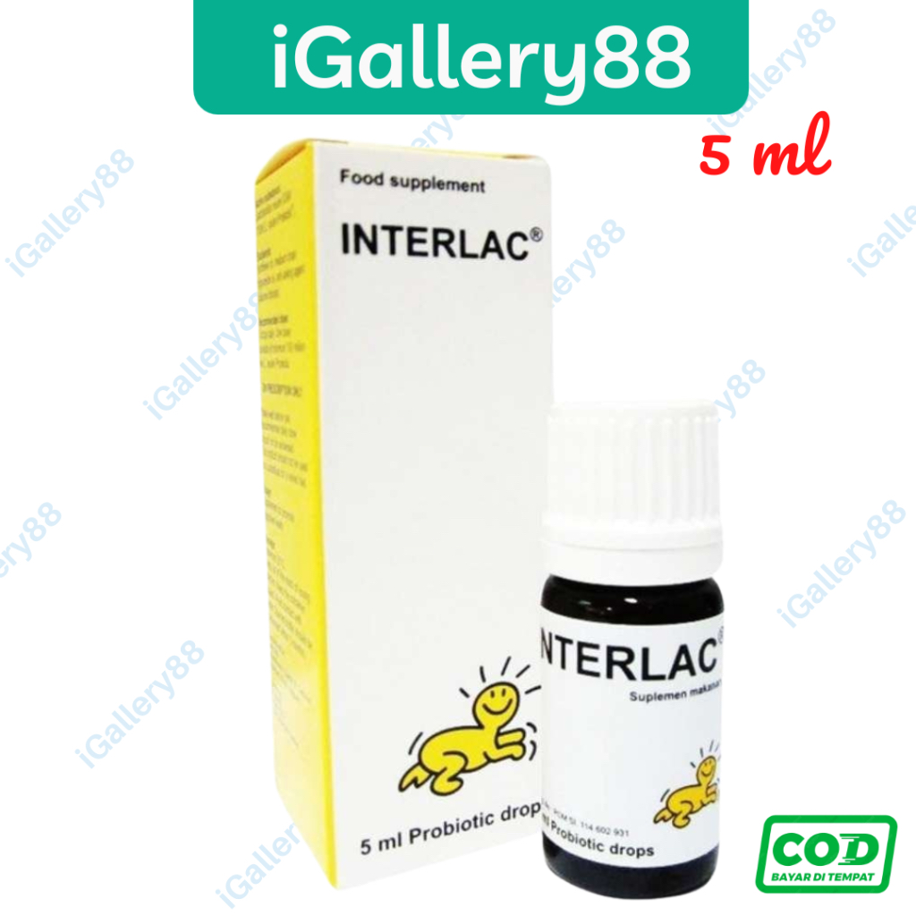Jual Interlac Probiotik Drops 5ml - Menjaga Kesehatan Saluran ...