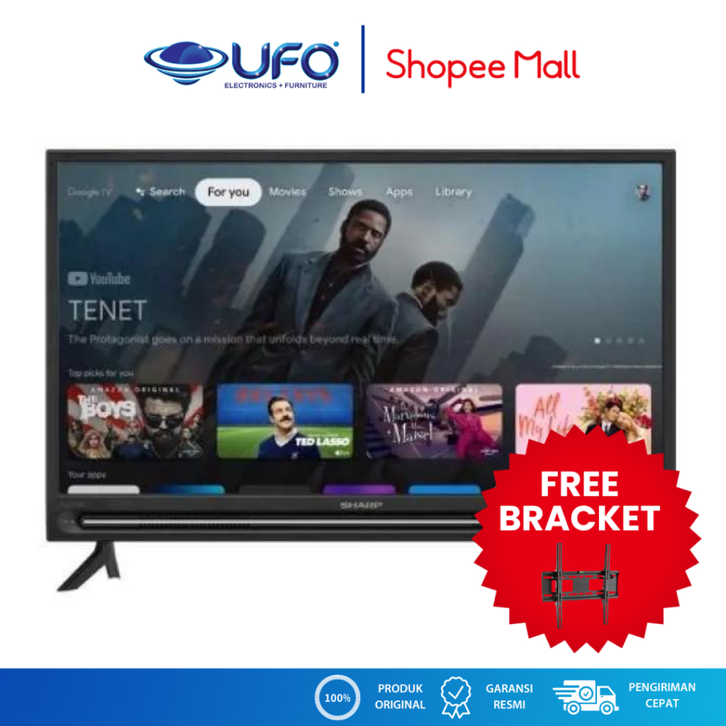 Jual Sharp 42 Inch Google LED TV FULL HD 2TC42EG1I | Shopee Indonesia