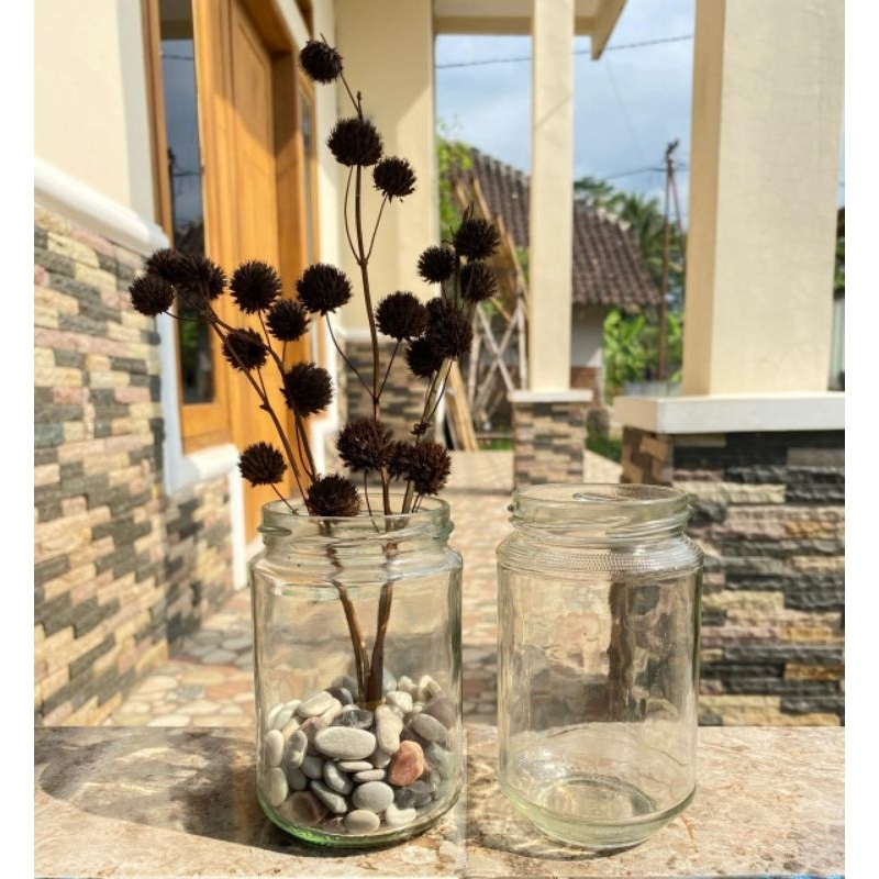 Jual Toples Bening bulat / Botol bening bulat VL / Toples Kaca ikan ...