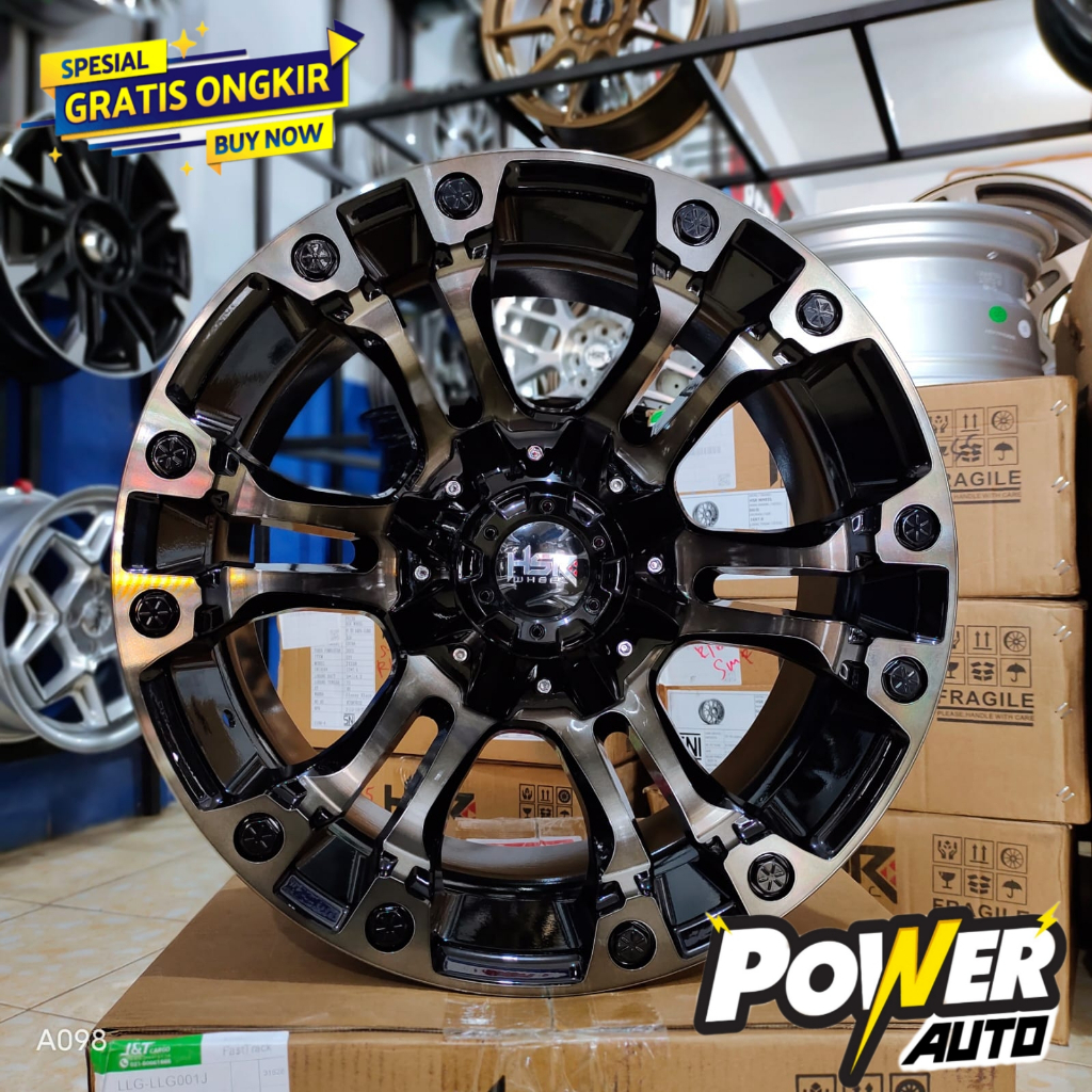 Jual Pelek mobil Ganteng r18 lebar 9 Hole 6 tipe HSR Lumbis untuk ...