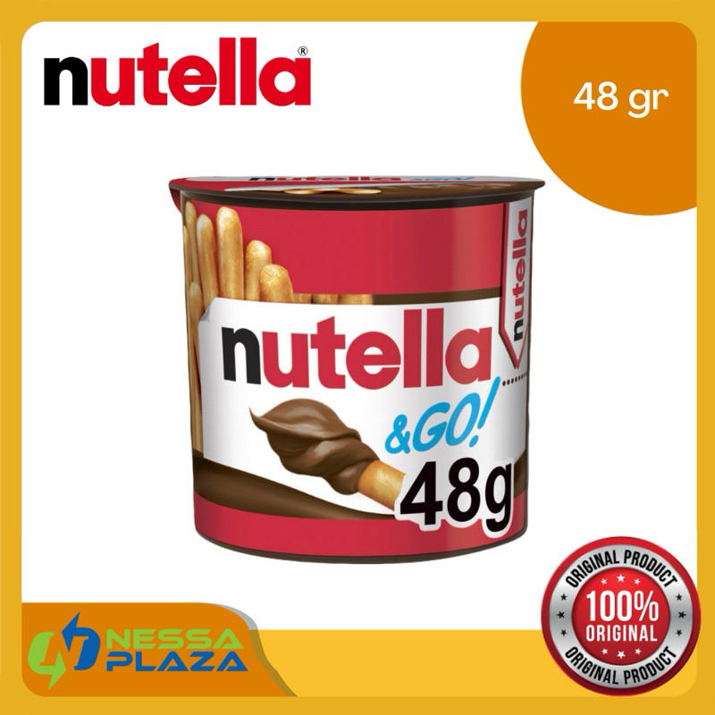 Jual Nutella & Go ! Hazelnut Spread With Cocoa + Breadstick - 48 gram ...