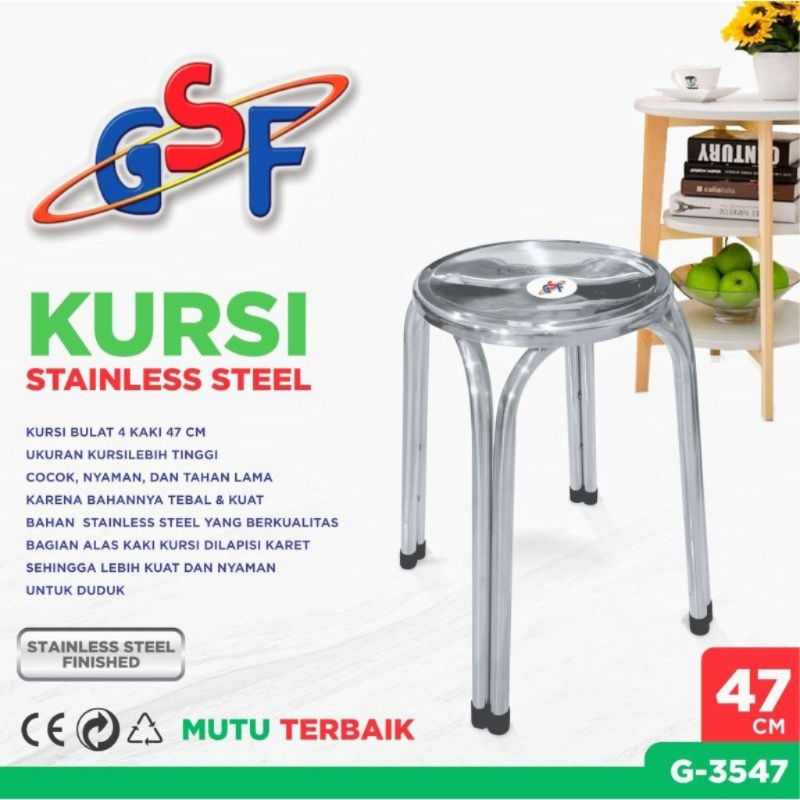 Jual Kursi Stainless GSF 3547 Kursi Stainless Serbaguna Kursi Stainless ...