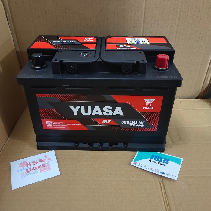 Jual AKI KERING YUASA INNOVA REBORN DIESEL / FORTUNER VRZ DIESEL 566LN3 MF | Shopee Indonesia