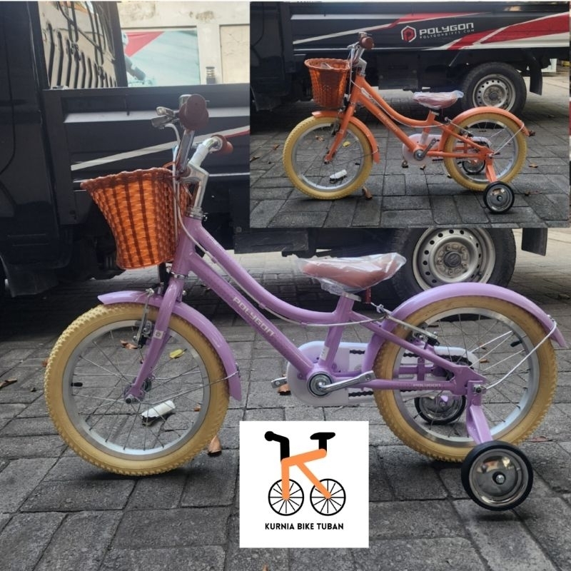 Jual Sepeda Anak Mini BMX 16 POLYGON ALICE roda samping | Shopee Indonesia