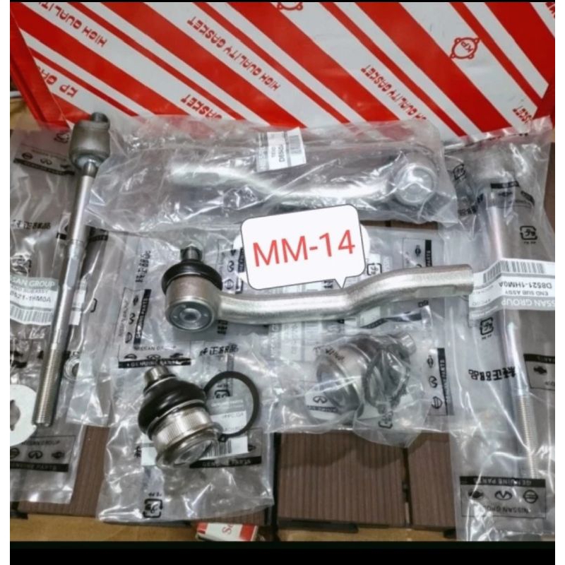 Jual TIE ROD + BALL JOINT + RACK END NISSAN MARCH DATSUN GO MANUAL ORIGINAL HARGA 6PCS | Shopee ...