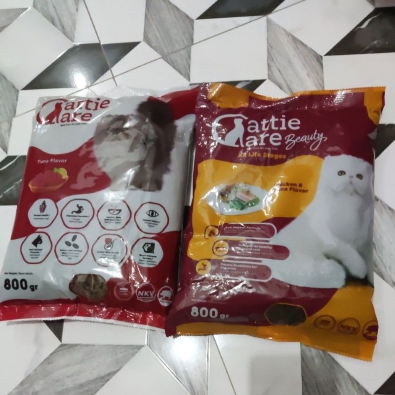 Jual cattie care beauty / cattie care tuna adult 800gr | Shopee Indonesia