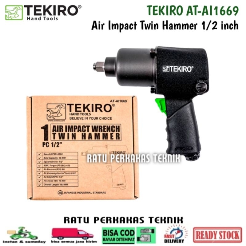 Jual TEKIRO AIR IMPACT TWIN HAMMER 1/2 INCH OBENG IMPEK PEMBUKA BAUT ...