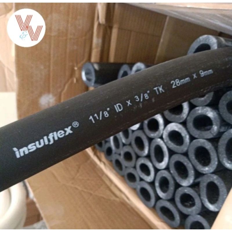 Jual insulation pipe/insulation tubing merk INSULFLEX uk.1 1/8" x 3/8 ...