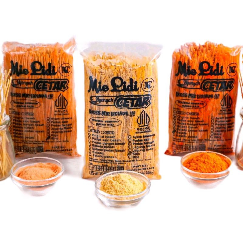Jual Milidi CETAR Bumbu KERING 150gr/Milidi cetar/Milidi jadul/Mie lidi ...
