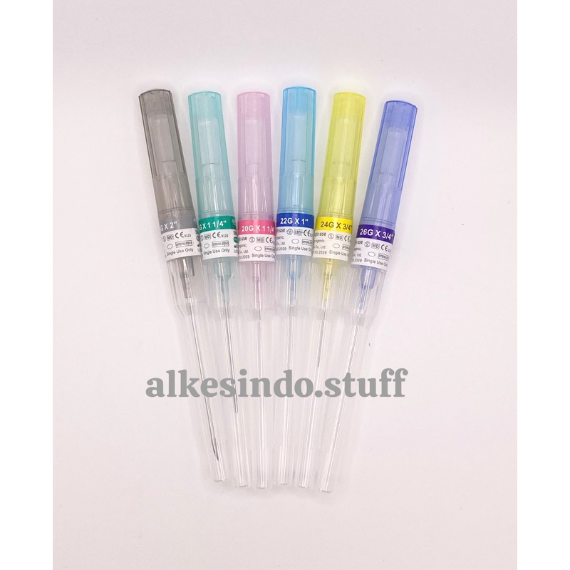 Jual OneHealth IV Catheter Per Pcs Satuan | Abocath Jarum Tindik Aboket 16G 18G 20G 22G 24G 26G ...