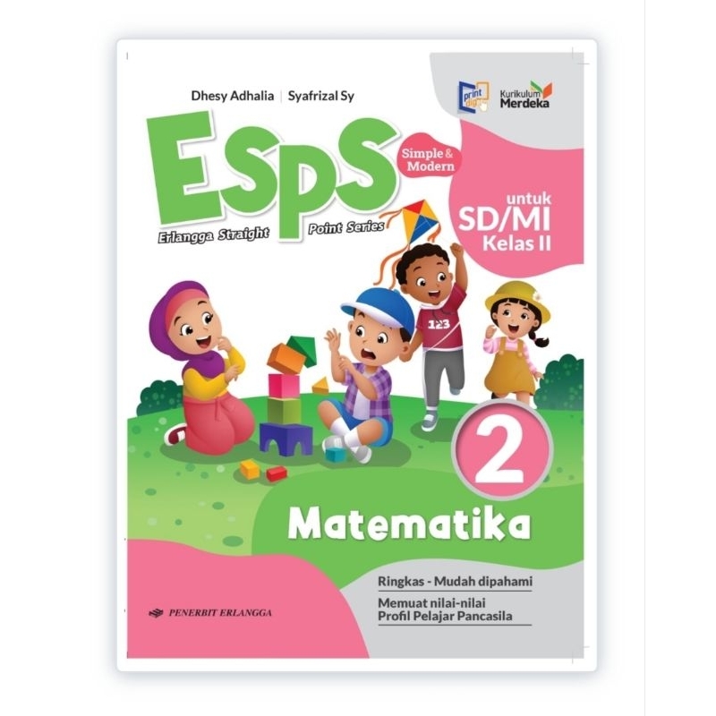Jual ESPS Matematika SD/MI kelas 2 Erlangga Kurikulum Merdeka ( original ) | Shopee Indonesia